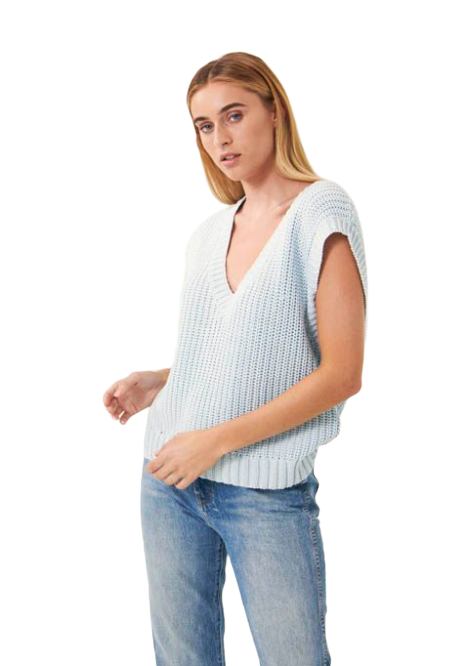 Addison Vest - Light Blue – Shop Yu Fashion